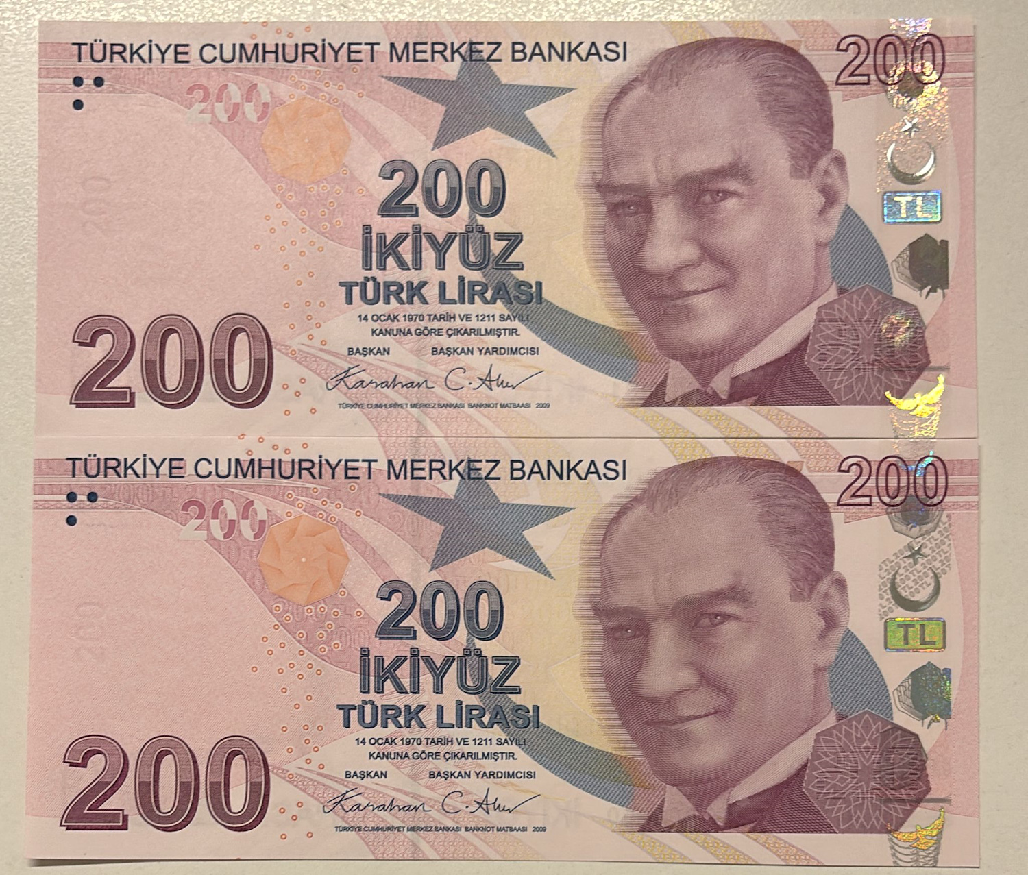 Türkiye, 200 Lira, 2024, UNC, p227h, 9.Emission-Top 100 Serial Numbers ...